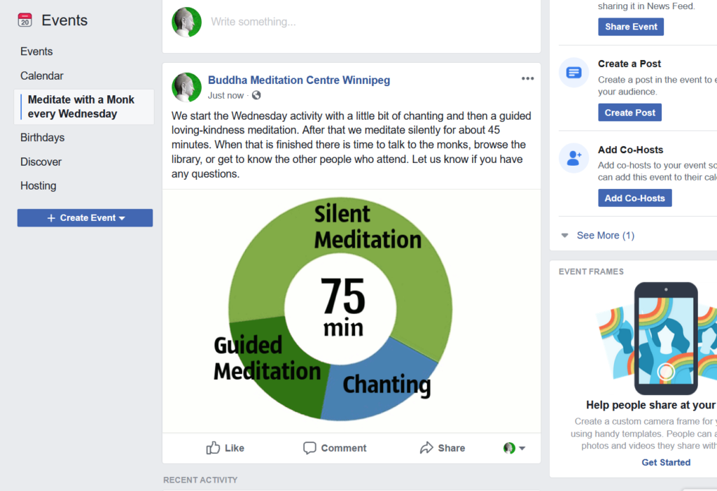 Facebook Events: Post to the Discussion section – banaEnglish.org