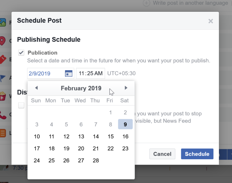 Facebook: Two Ways to Schedule Posts – banaEnglish.org